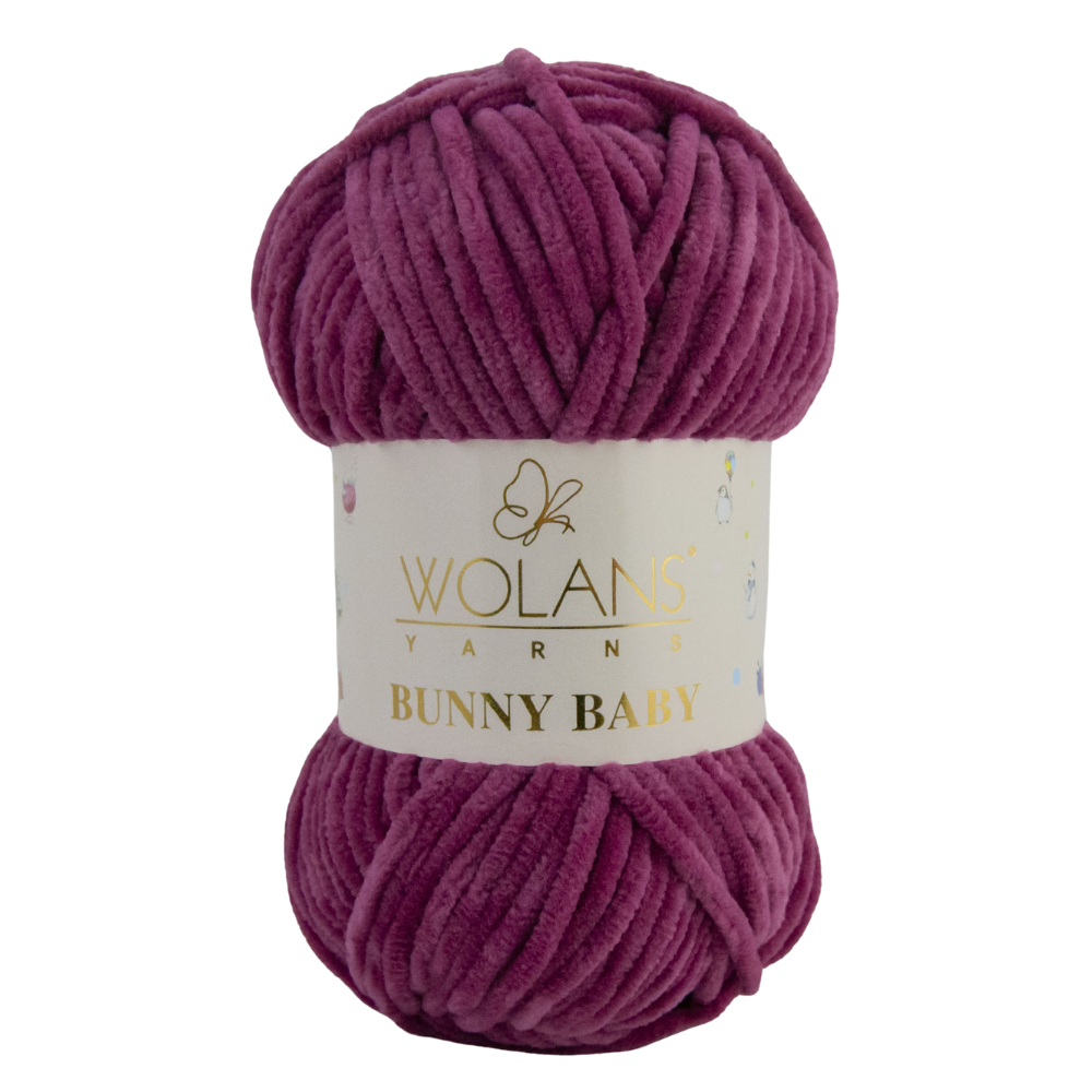 Pliš vunica WOLANS BUNNY BABY 22 (CHERRY)